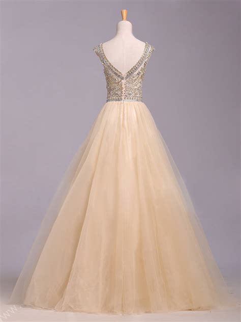 Sexy Prom Dresses A Line Floor Length Rhinestone Prom Dressevening Dr