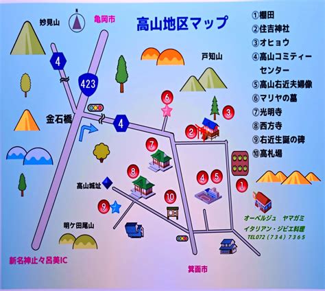 ⓵高山マップ トヨノノPORTAL 曲がりくねってただいま大阪府 豊能町