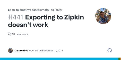 Exporting To Zipkin Doesnt Work · Issue 441 · Open Telemetry