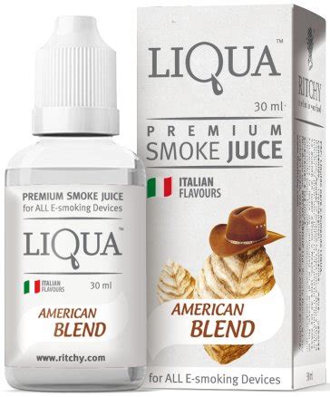 Liquid Liqua ml PG VG E Liquid Liqua American blend ml mg Elektronická Cigareta e