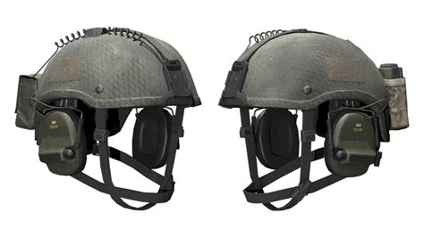 Mich High Cut Helmet 3dmilitaryassets