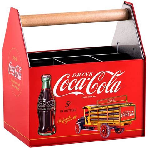 Coca Cola Tin Napkin And Utensil Caddy Entertainment Earth