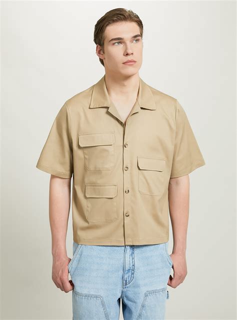 Camicia In Cotone Con Tasconi