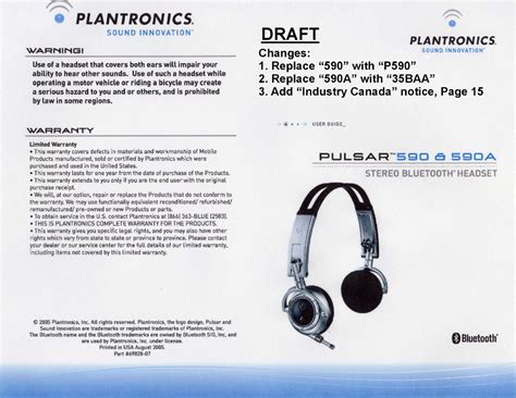 Plantronics Headset C Manual