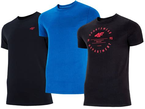 Koszulka MĘska 4f T Shirt Koszulki X 3 Zestaw Kt21 13596252714 Allegro Pl