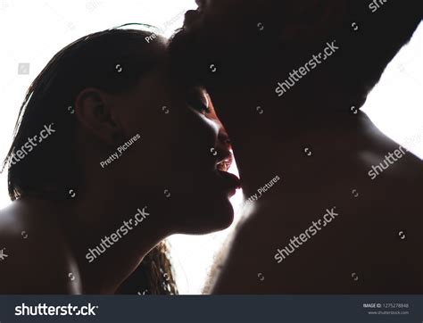 Closeup Beautiful Passionate Couple Kissing While Stock Photo Shutterstock