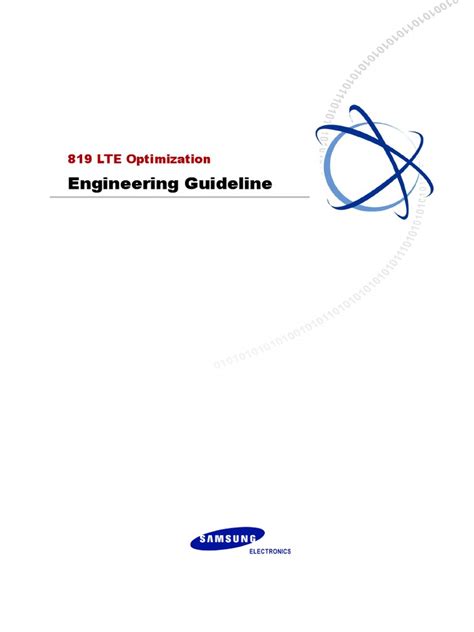 Lte Optimization Guideline Pdf Antenna Radio Lte