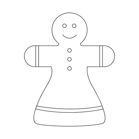 Gingerbread Girl Outline
