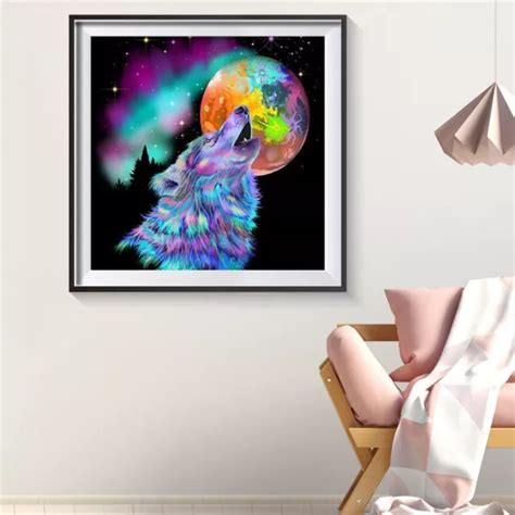 NUE DOMYBEST W LFE DIY Diamant Painting Komplett Set Tiere Handwerk