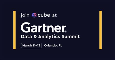 Join Cube At Gartner Data And Analytics Summit