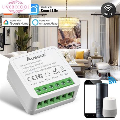 16A tuya mini DIY chuyển đổi thông minh wifi đẩy chuyển 2 cách tilhop