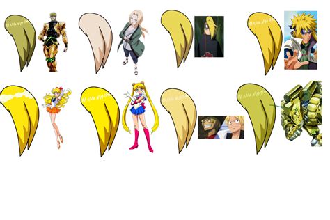 Blonde Anime Hair Types 2 By Nezukorempadeviart07 On Deviantart