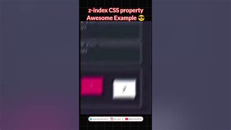 Z Index Css Property Example Frontendwebdeveloper Shortsfeed