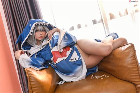 PoppaChan Cosplay Gawr Gura Hololive 48 Photos And 10 Videos
