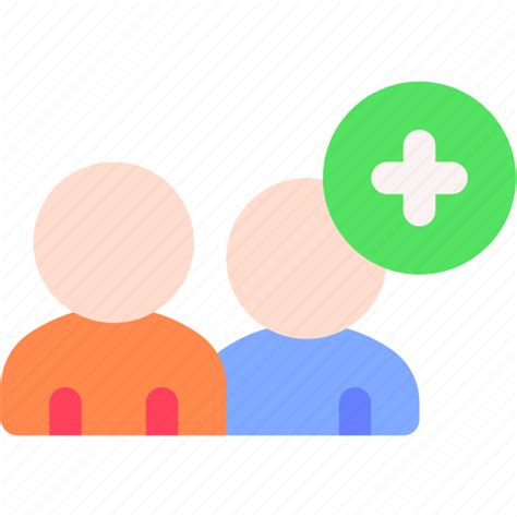 friend request add social network plus member icon download on