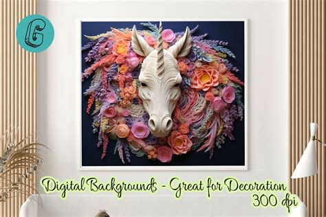 Unicorn Macrame Background 20 Graphic By Glamour · Creative Fabrica