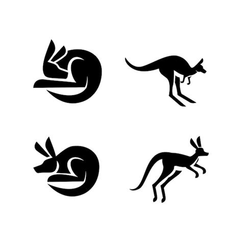 Premium Vector Kangaroo Logo Icon Design Illustration