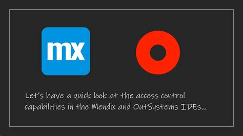 Mendix Vs OutSystems Access Controls PDF