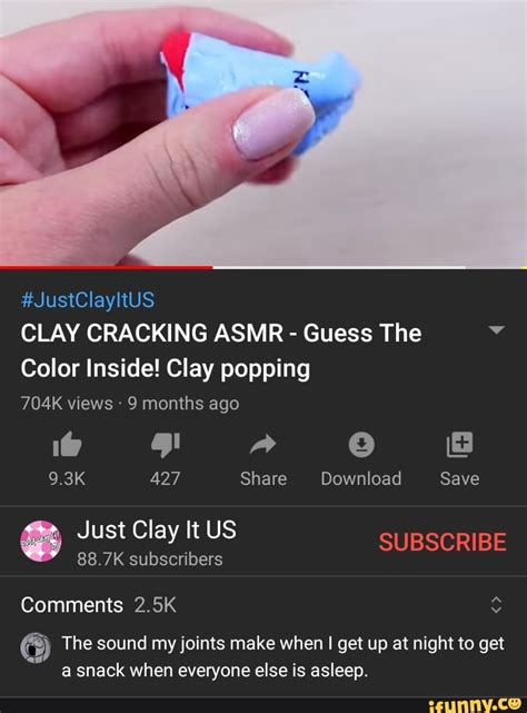 Clay Cracking Asmr Guess The E Color Inside Clay Popping 704k Views 9