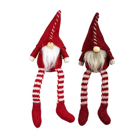 Mini Shelf Sitting Red And White Stripes Gonks Auburn Fox Home