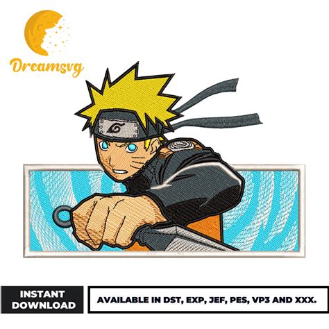 Uzumaki Naruto Embroidery Design Dreamsvg Store