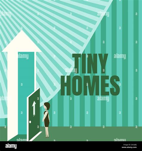 Handwriting Text Tiny Homes Internet Concept Houses Contain One Room Only Or Two And Small