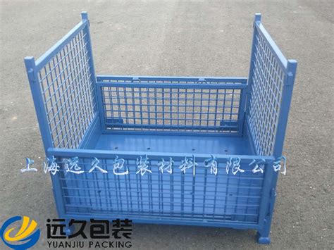 可折叠网格式铁箱 上海木托盘厂家
