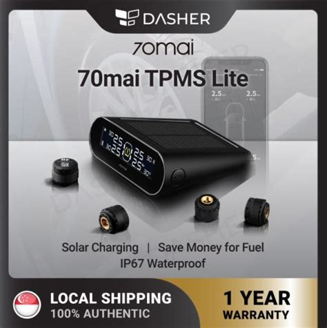 【READY STOCK】 70mai TPMS Lite Tire Pressure Monitoring System Midrive ...