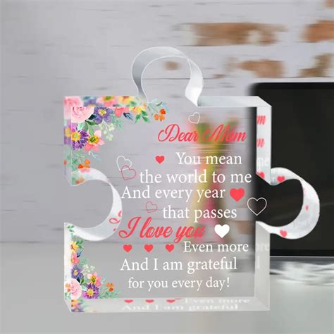 1 шт Моїй мамі акрилова плакетка Подарунки Подарунок матері Temu Czech Republic
