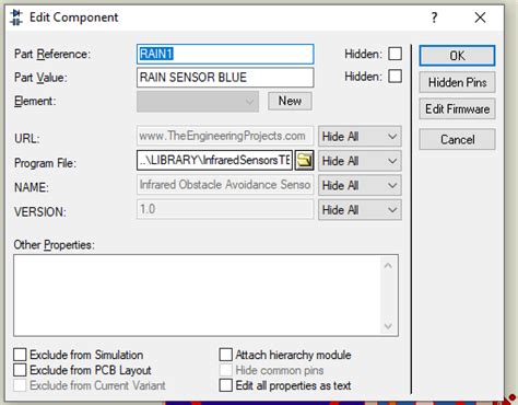 Rain Sensor Library For Proteus Download Install And Simulate Goal