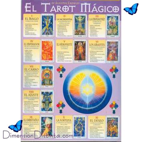 El tarot mágico de Aleister Crowley lámina educativa doble cara