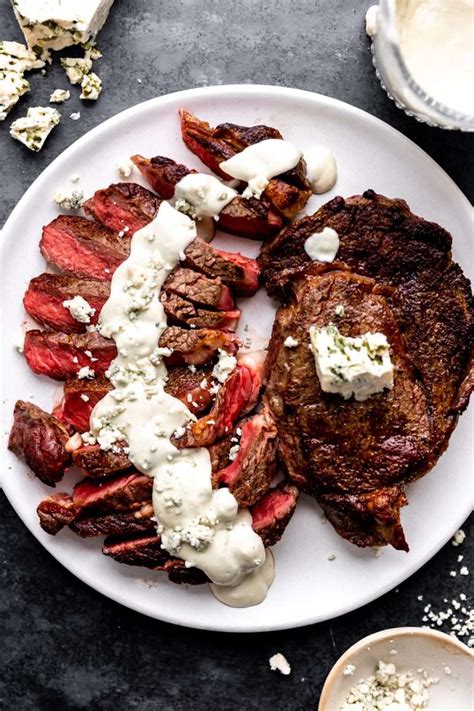 Pan Seared Steaks With Blue Cheese Sauce Kj And Company