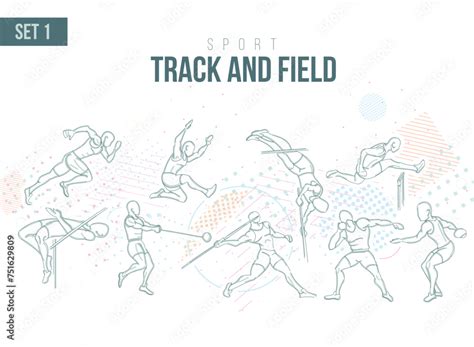 Vecteur Stock Sport Athletics Tournament Summer Games Sports Games