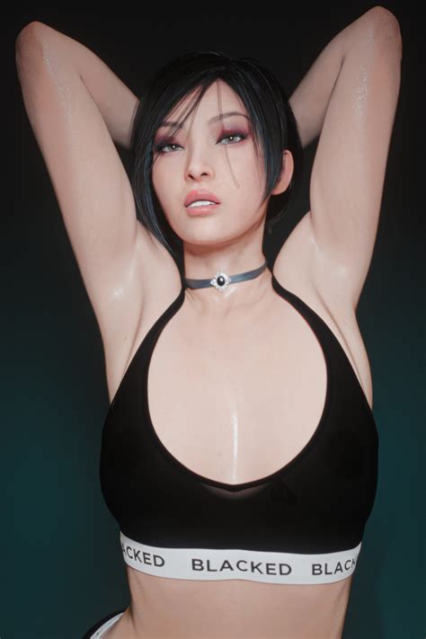 Rule 34 1girls 3d 3d Artwork Ada Wong Armpits Arms Above Head Arms Up Asian Female Black
