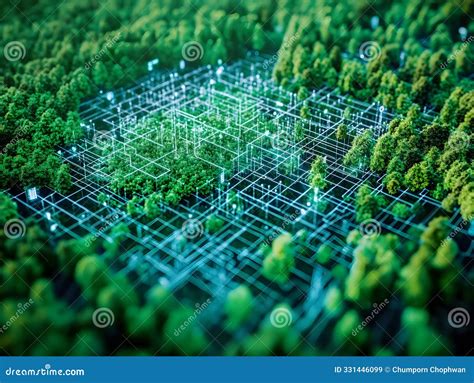 Ai Powered Visualization Of Interconnected Natural Ecosystems Stock