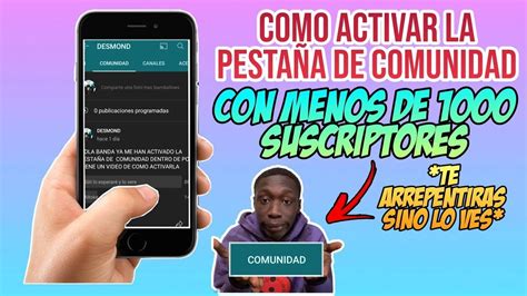 Tutorial Como Conseguir Pestaña De Comunidad De Youtube