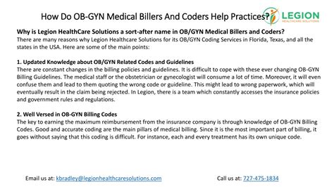 Ppt How Do Ob Gyn Medical Billers And Coders Help Practices