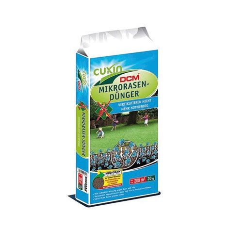 Cuxin DCM Mikro Rasengünger 20 kg für 200 m² Mikrorasen Dünger Cuxin Rasendünger Rasen