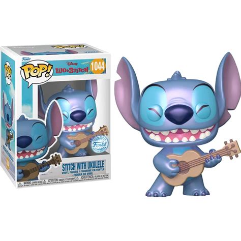 Funko Pop 1044 Disney Lilo And Stitch Stitch Wukelele Pearlescent