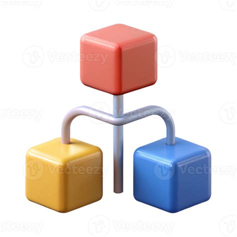 Majestic Mid Century Flowchart With Three Connected Boxes Crisp Edges Solid Colors With