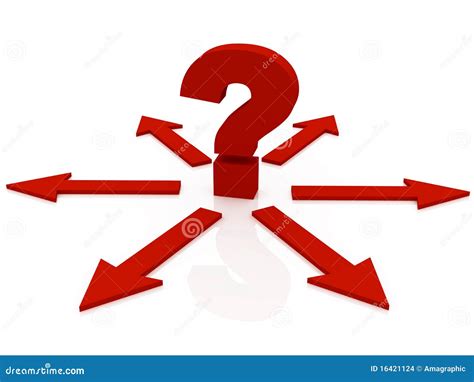 Question Mark With Arrows Stock Illustration Illustration Of Mark