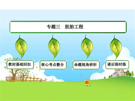 高三生物一轮复习专题课件：选修三 专题三 胚胎工程word文档免费下载亿佰文档网