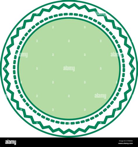 Circular Frame Icon Over White Background Colorful Design Vector