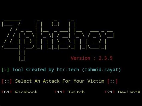 Comment Installer La Commande Zphisher Termux YouTube
