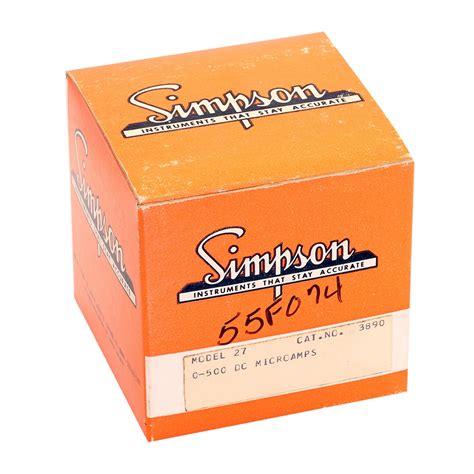 Simpson Meter Surplus Sales Of Nebraska