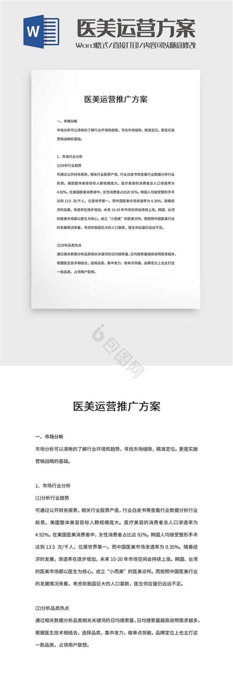 互联网产品运营简历word模板下载 包图网