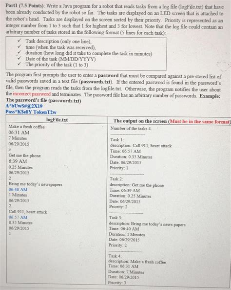 I Need Help With The Following Java