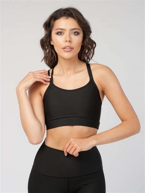 Knotted Back Sports Bra Starting At 135 Hq9739y Black S Profit