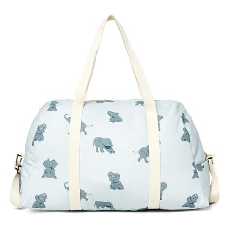 Sac à langer Gala en coton bio Bleu Nobodinoz Design Bébé