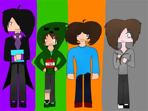 Minecraft Mobs Human Form By Spookythekitten23 On Deviantart